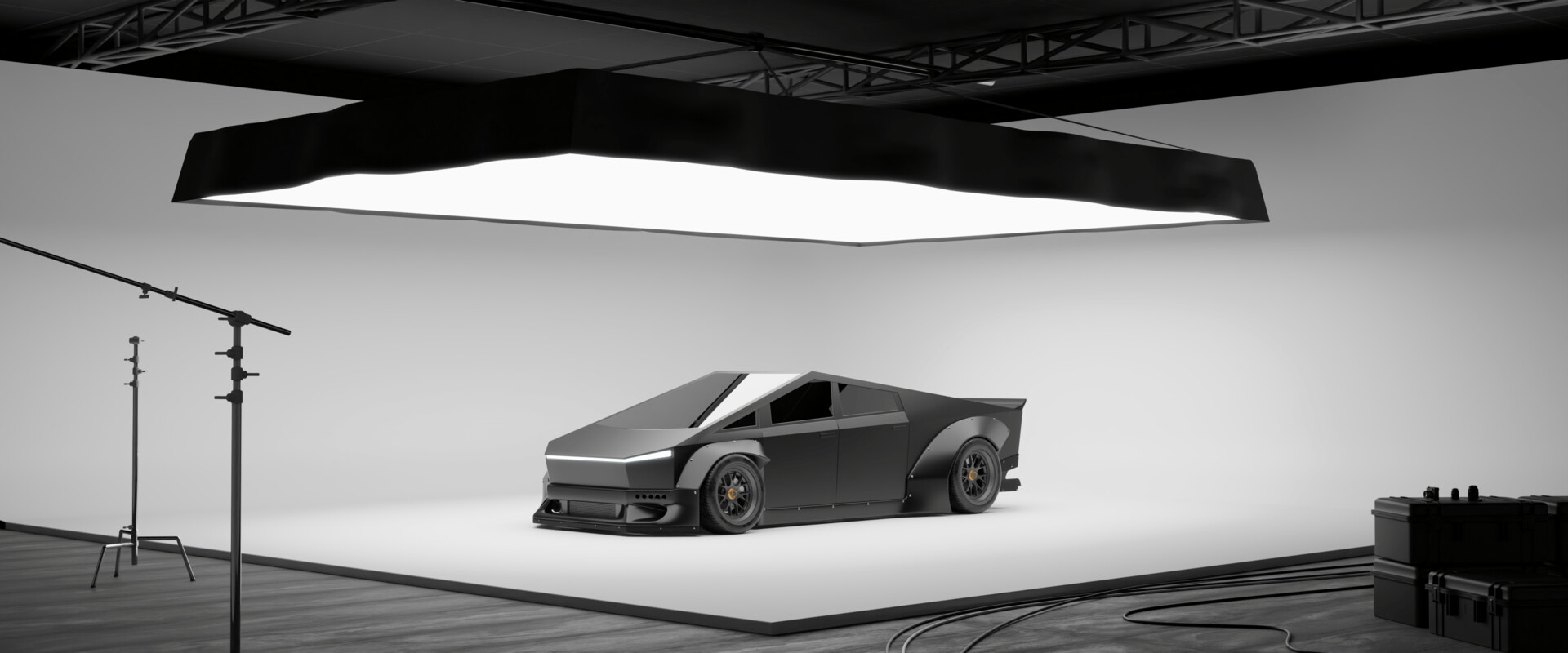 ArtStation - Tesla Cybertruck. Engine swaped and Rocket Bunny Body Kit