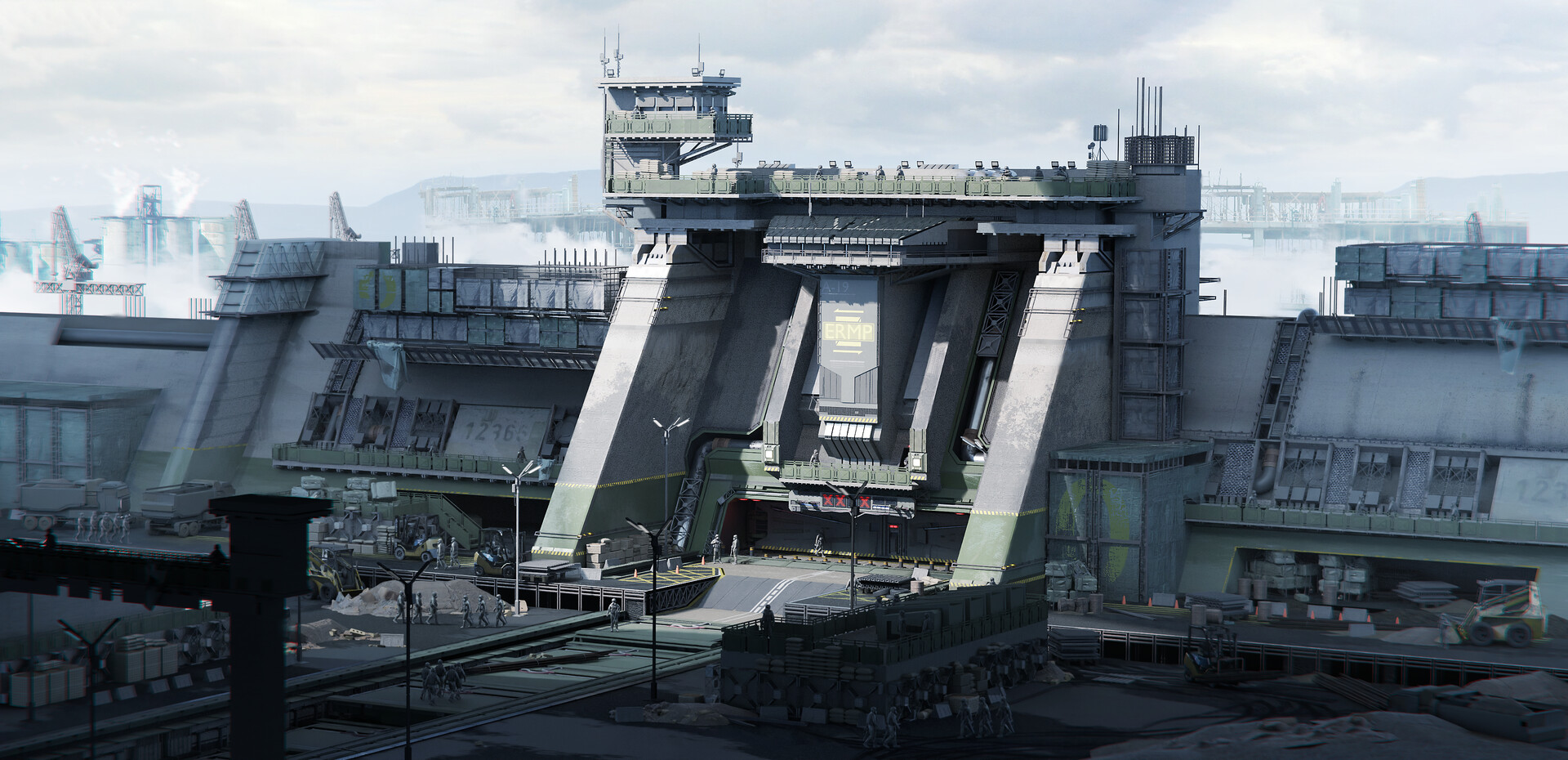ArtStation - Military base