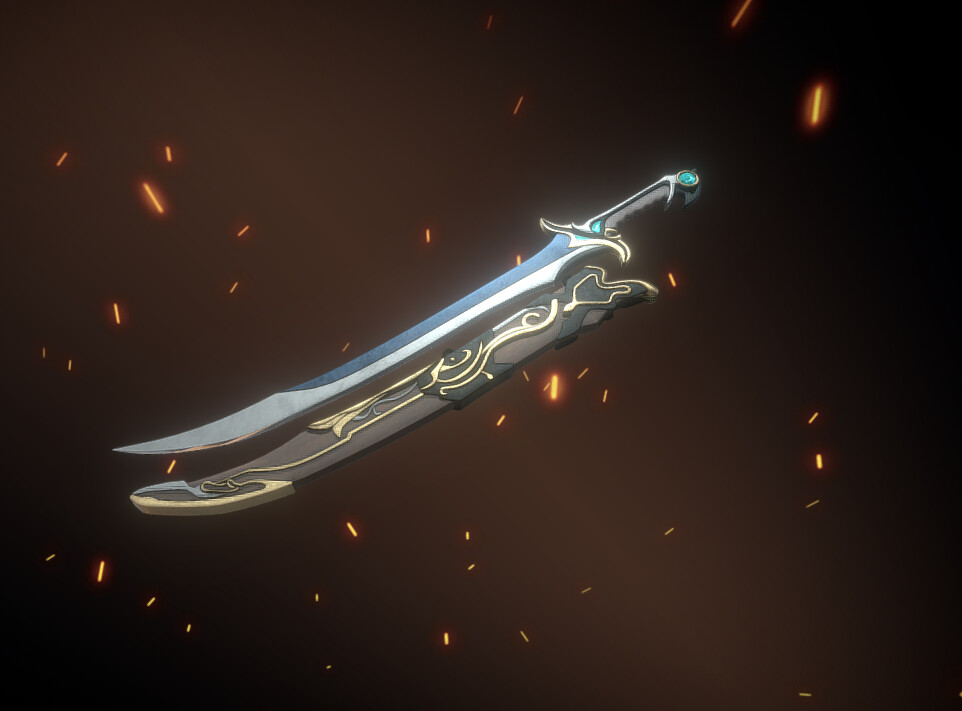 ArtStation - Elf Sword and Scabbard Free