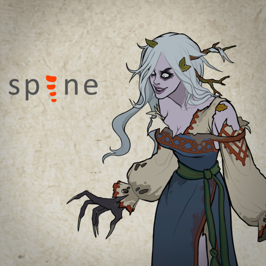 ArtStation - Veshtica (Spine 2D Animation)