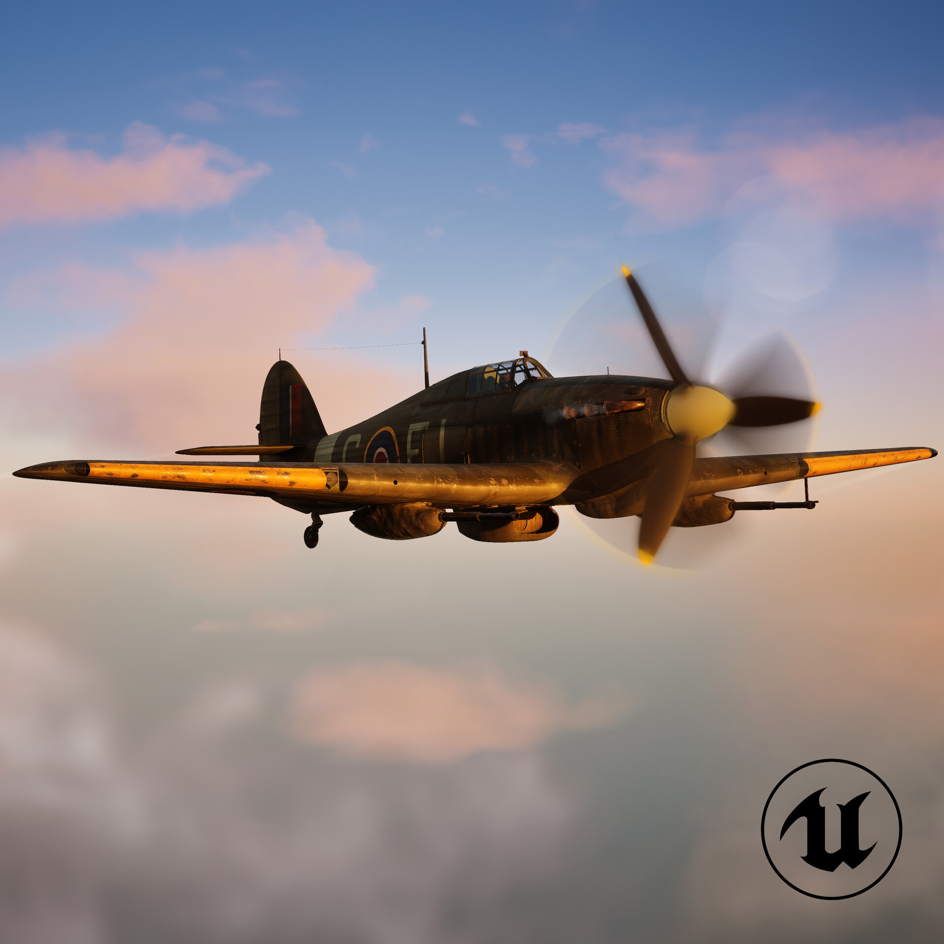 ArtStation - Hawker Hurricane - UE5 - 2024