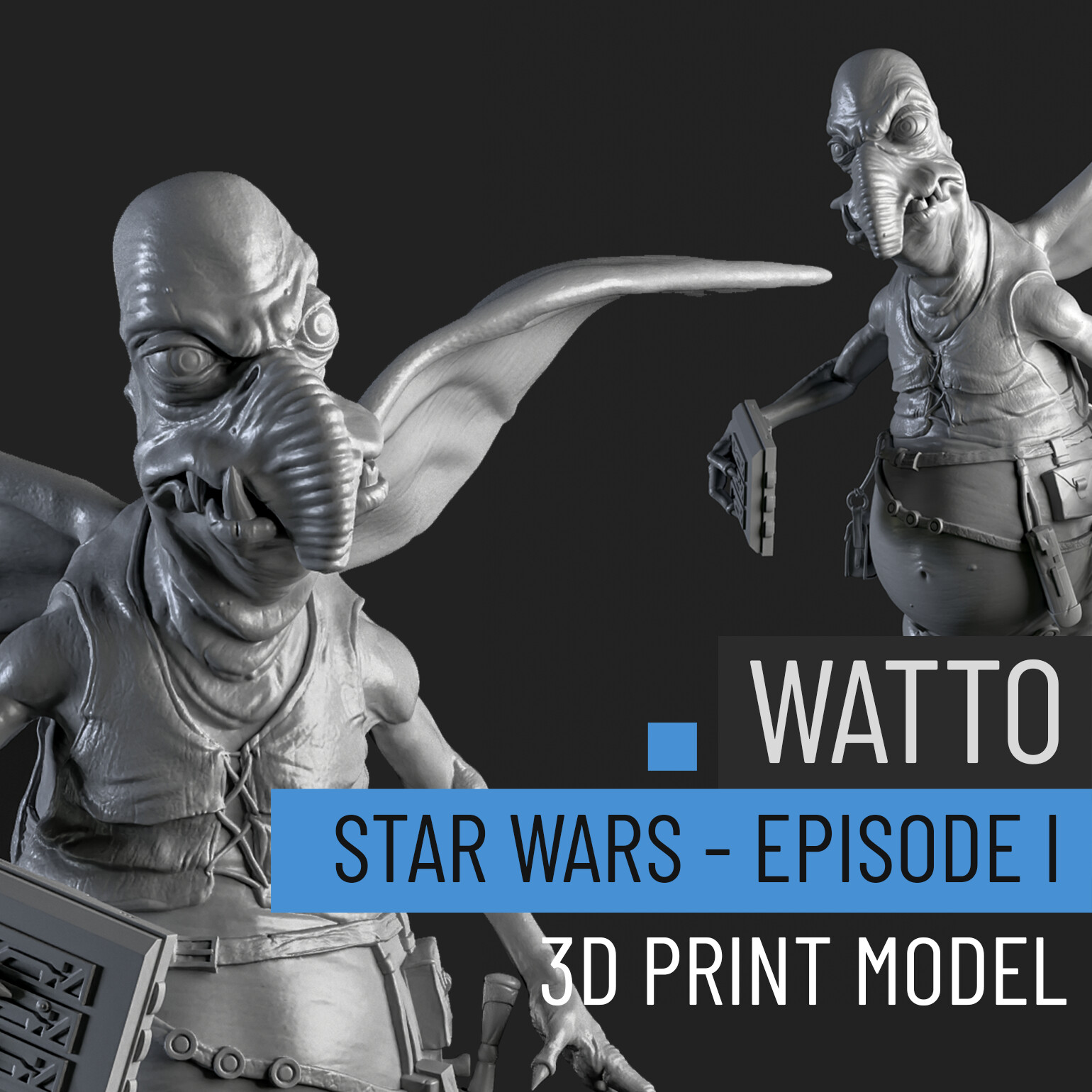 ArtStation - Watto (Star Wars - Episode I) Character for 3D Print