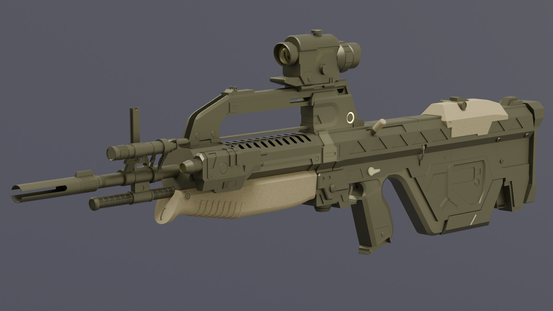 ArtStation - Battle Rifle - Halo Reach - Concept Art por: Isaac ...