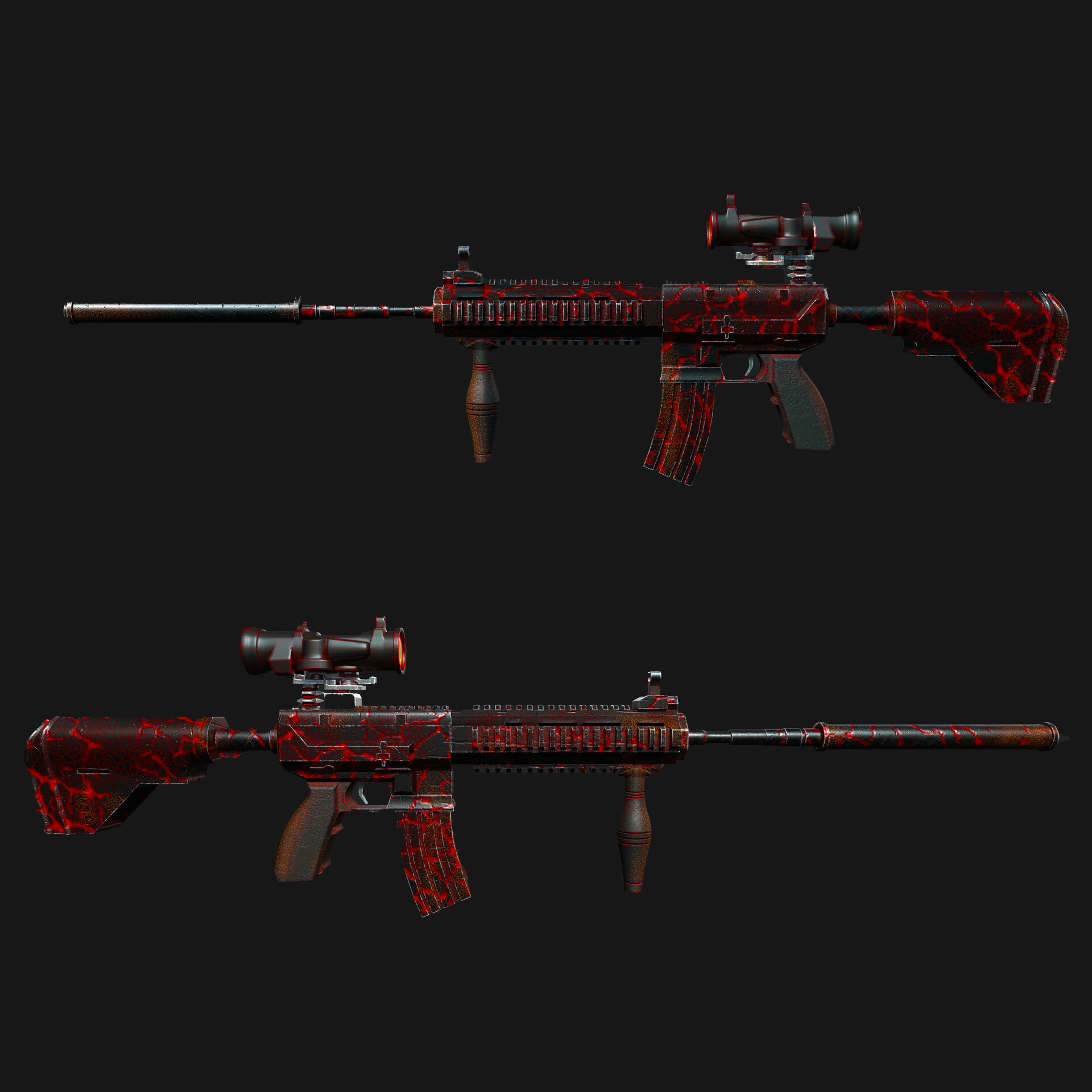 ArtStation - M416 - The Assault Rifle