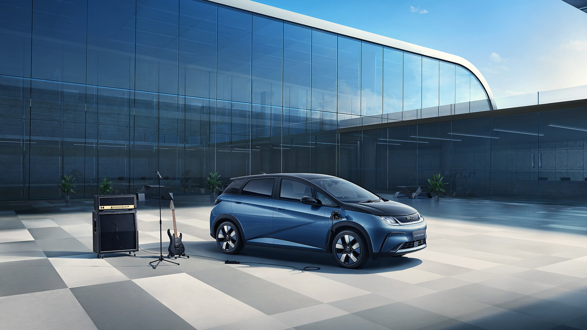 ArtStation - EV car poster designed for BYD | 比亚迪海豚电动车主KV海报