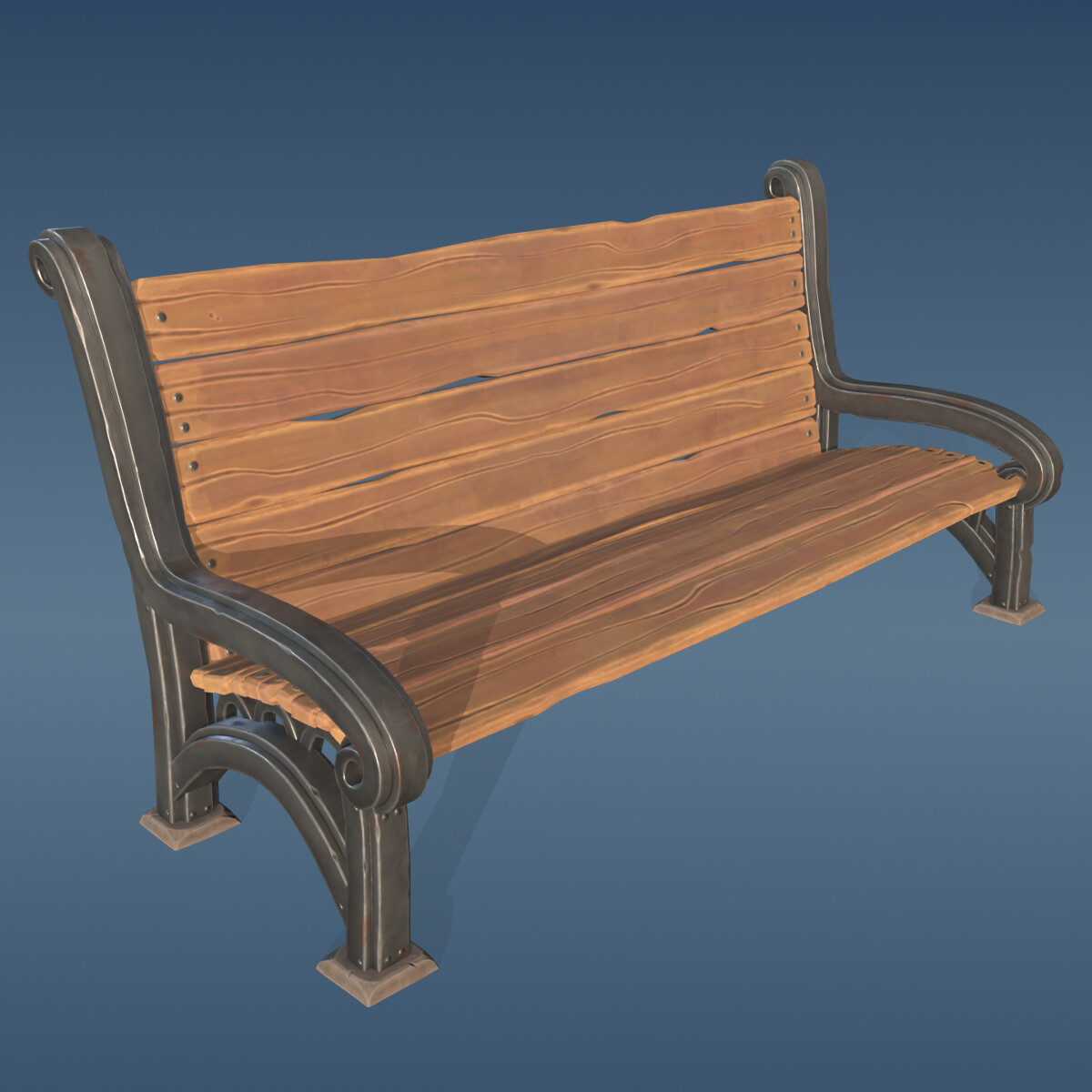 ArtStation - Stylized Bench