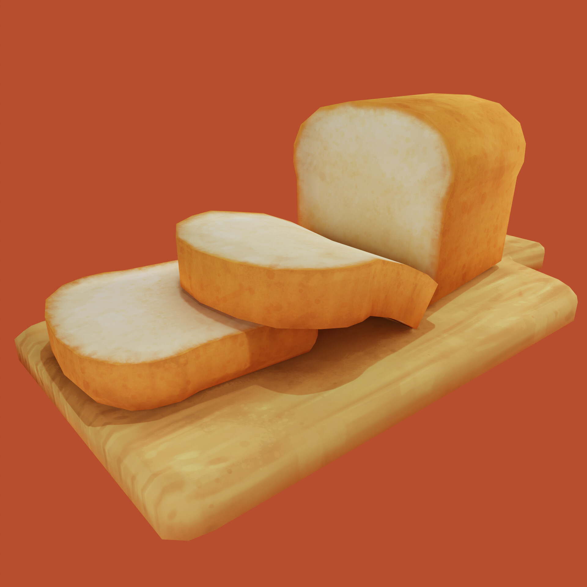 ArtStation - Bread | Hand-painted Low Poly