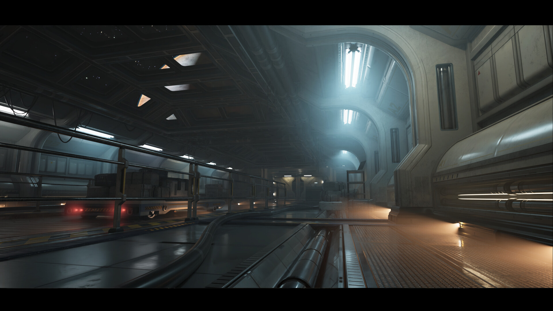 ArtStation - Sci-fi hall.