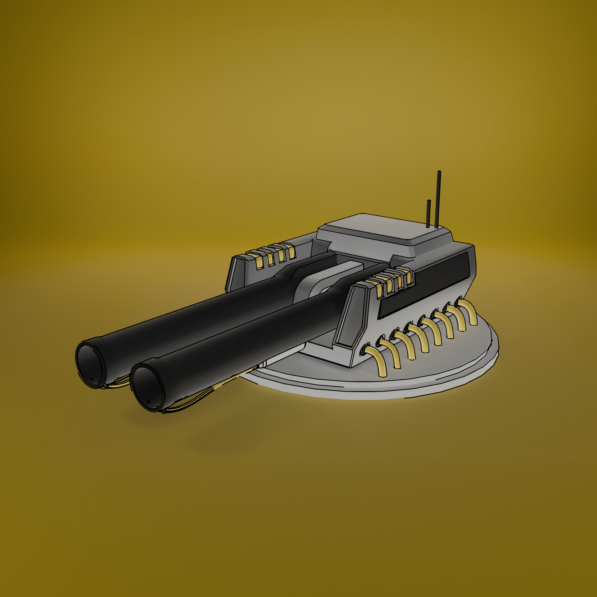 ArtStation - Cartoon Style Sci-Fi Cannon