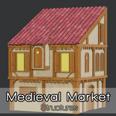 ArtStation - Medieval Market - Structures