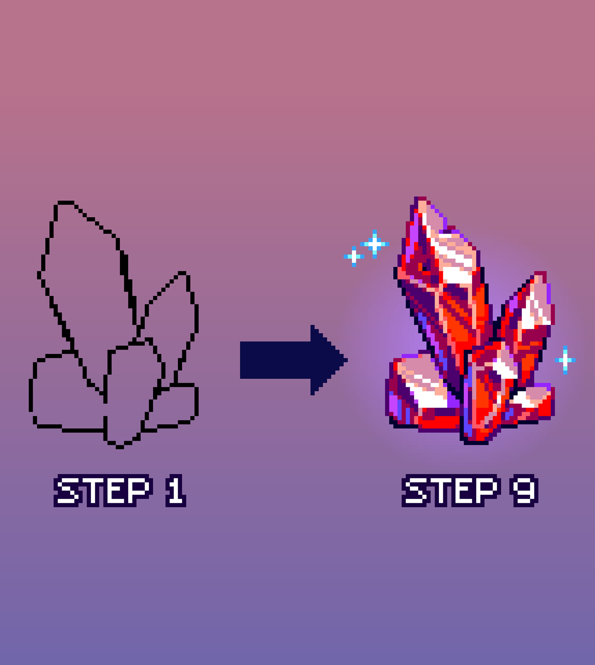 ArtStation - Pixel Art Tutorial - Crystal
