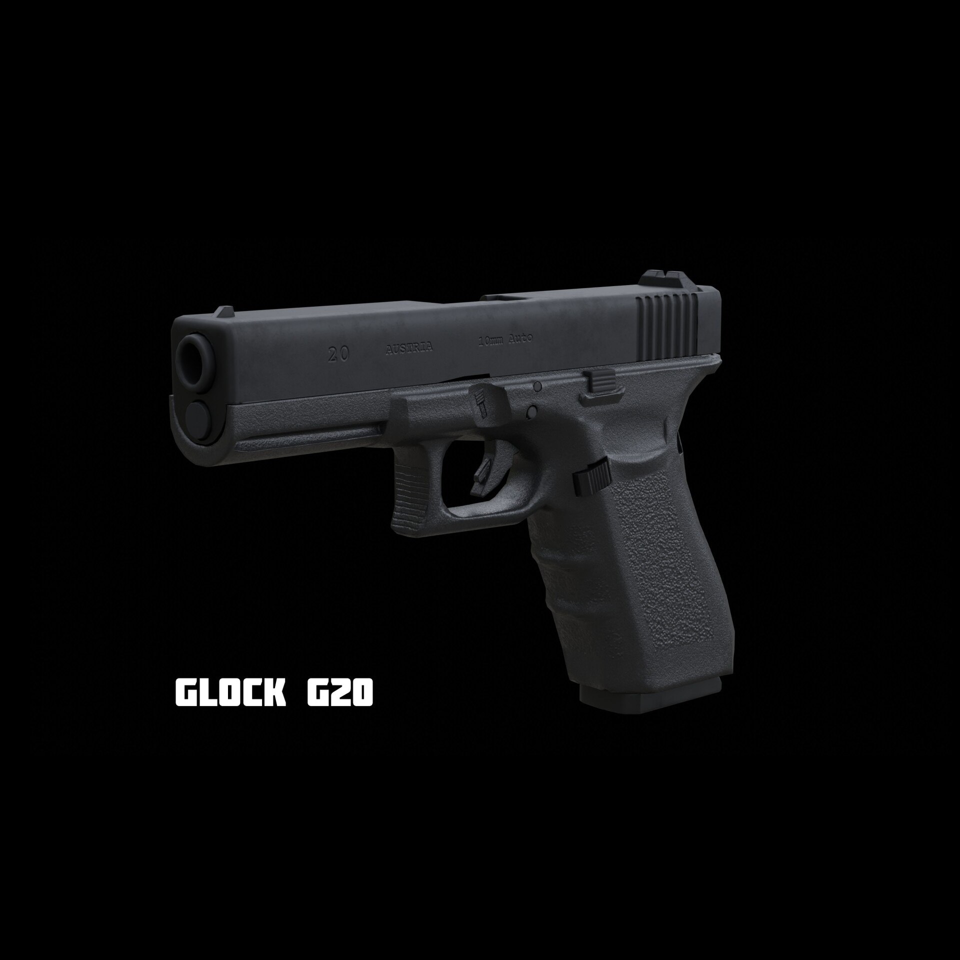 ArtStation - Glock G20 Model and Animation