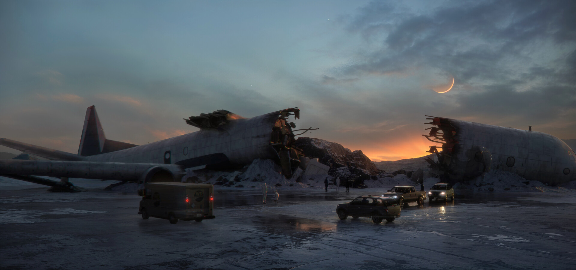 ArtStation - Dusk Searching- UE & Nuke Practice