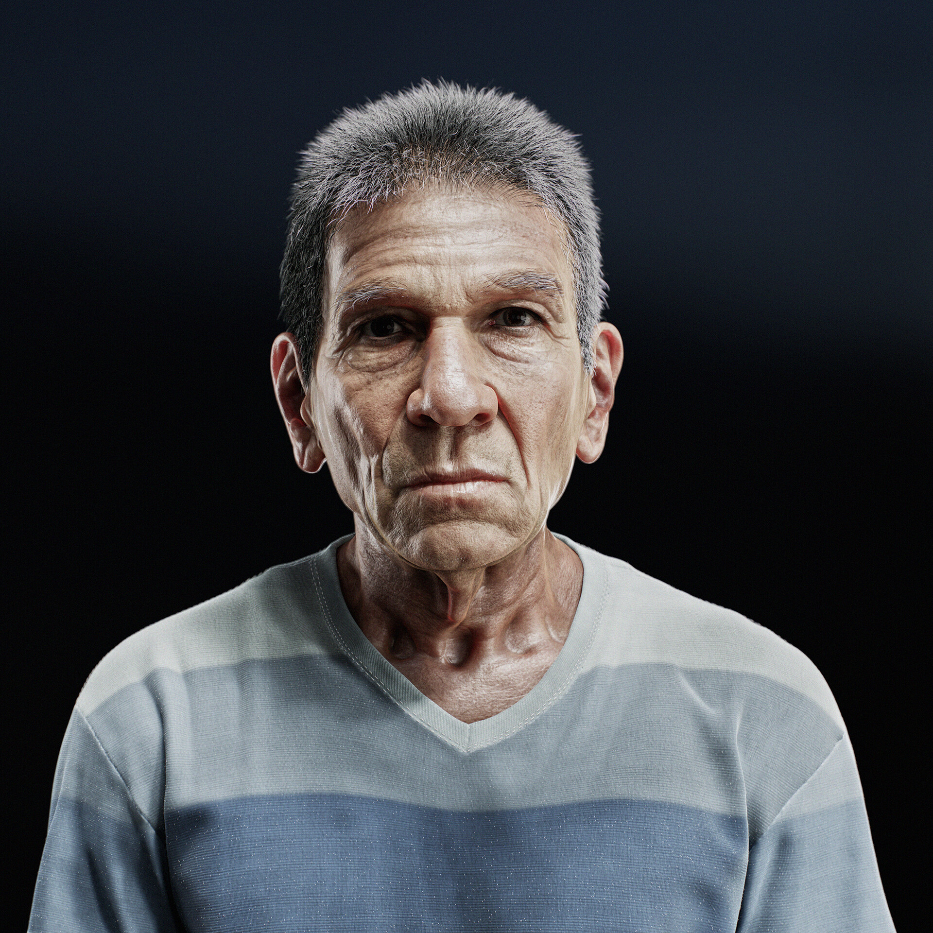 ArtStation - 3d Portrait of my Father