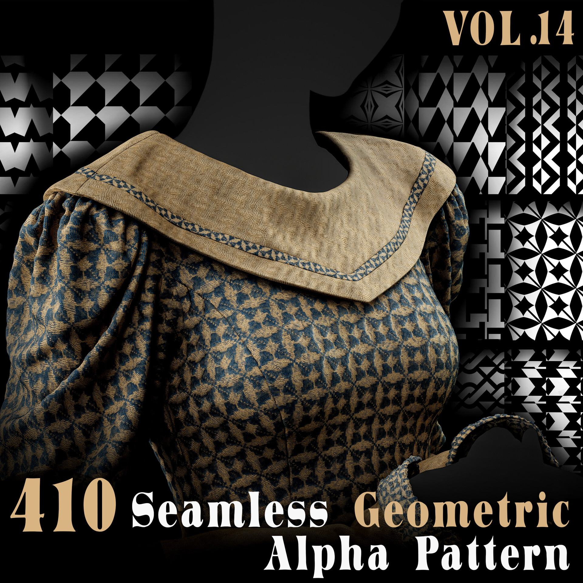 ArtStation - 410 Seamless Geometric Pattern-Vol14