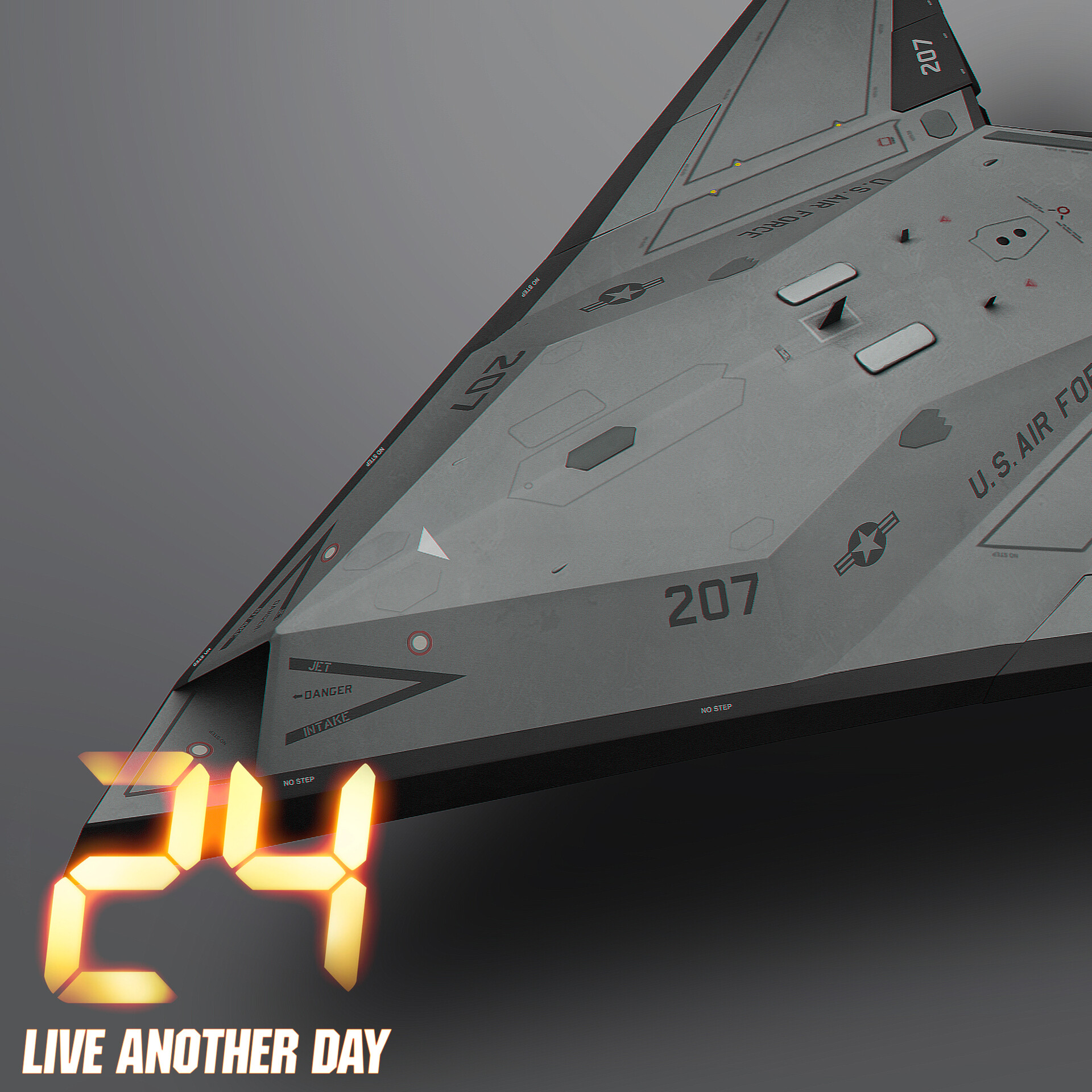 ArtStation - 24: Live Another Day - UAV Stealth Attack Drone