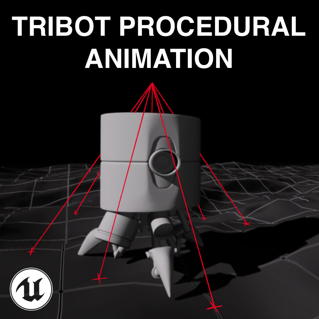 ArtStation - Tribot Procedural Animation | Unreal Engine Control Rig