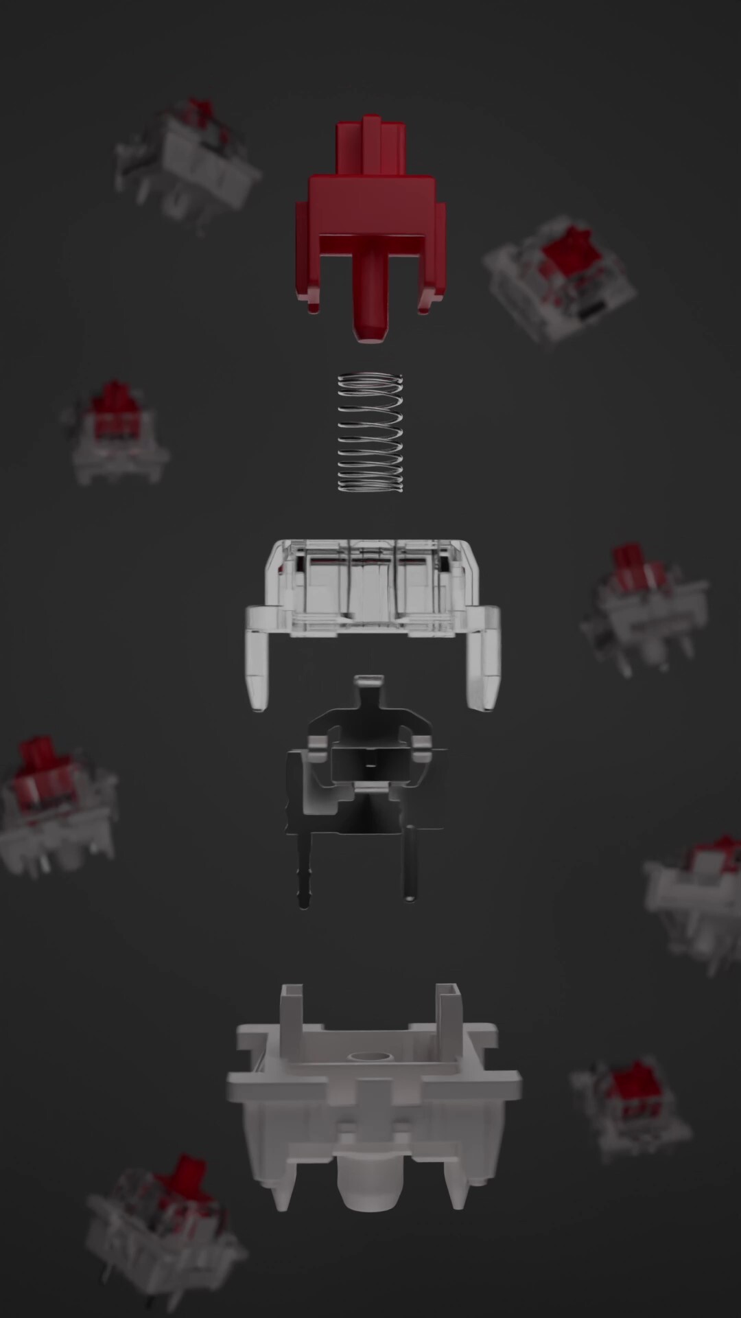 ArtStation - Keyboard switch exploded view