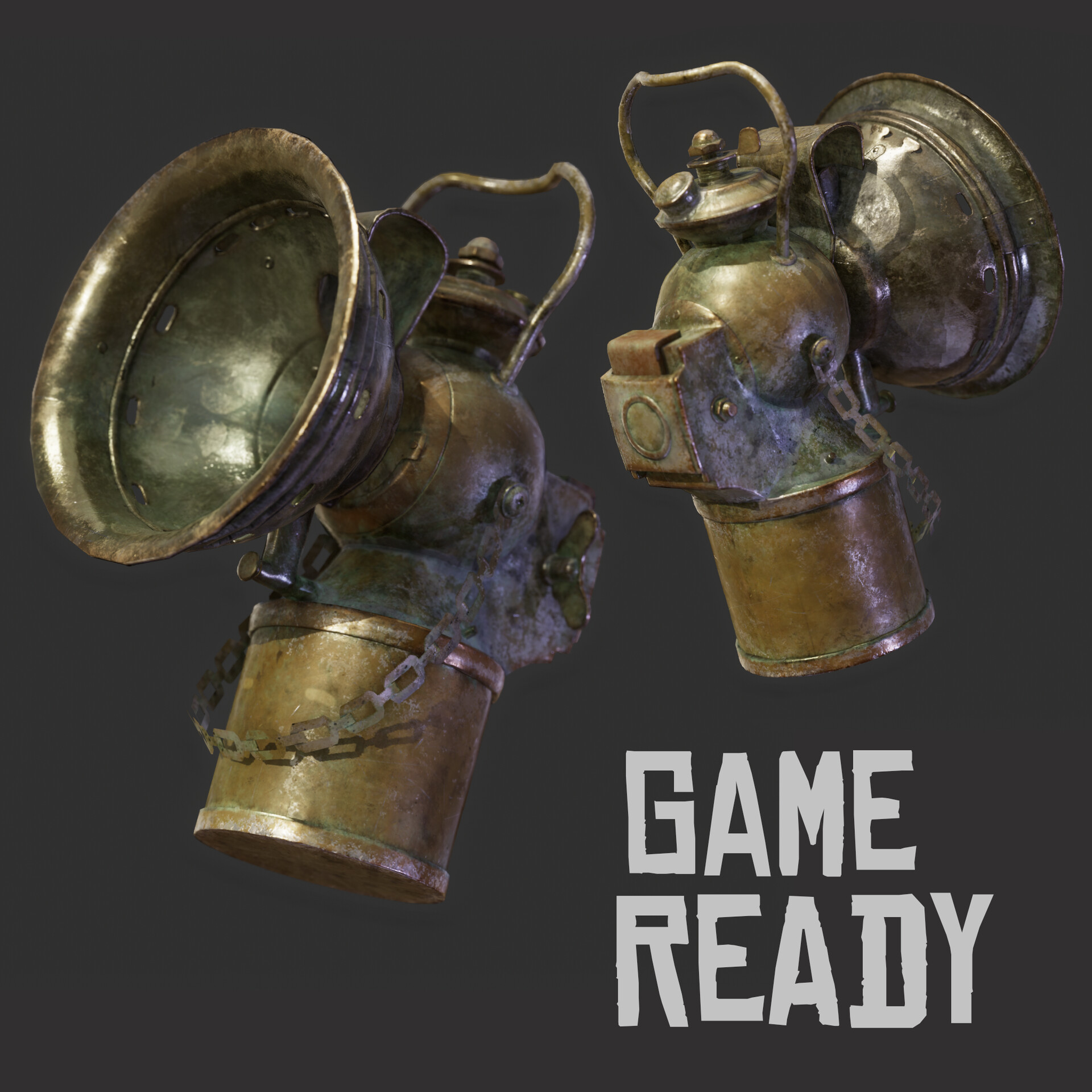 ArtStation - GameReady Old Lamp