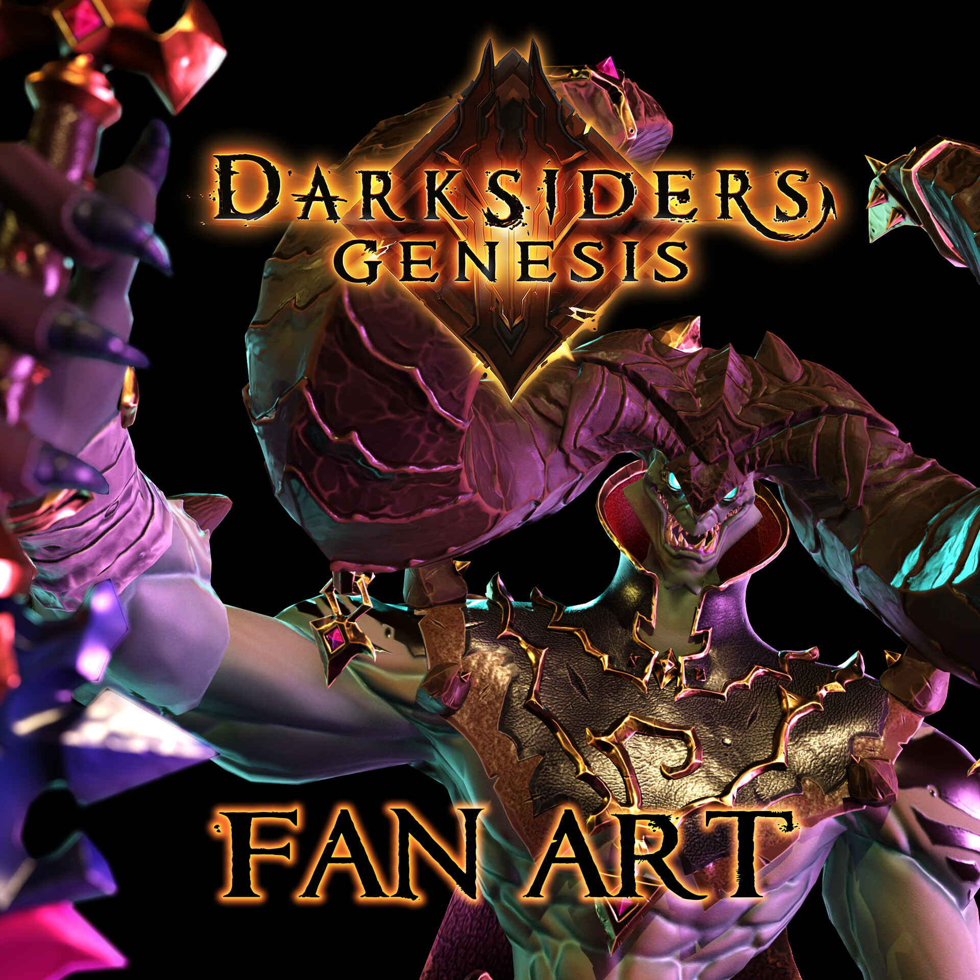 ArtStation - Moloch Darksiders Genesis - FanArt