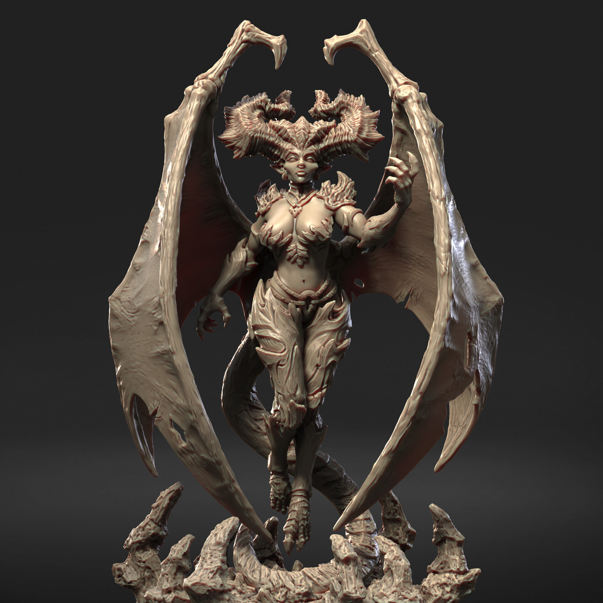 ArtStation - Ar'Iketh, Demoness Seer
