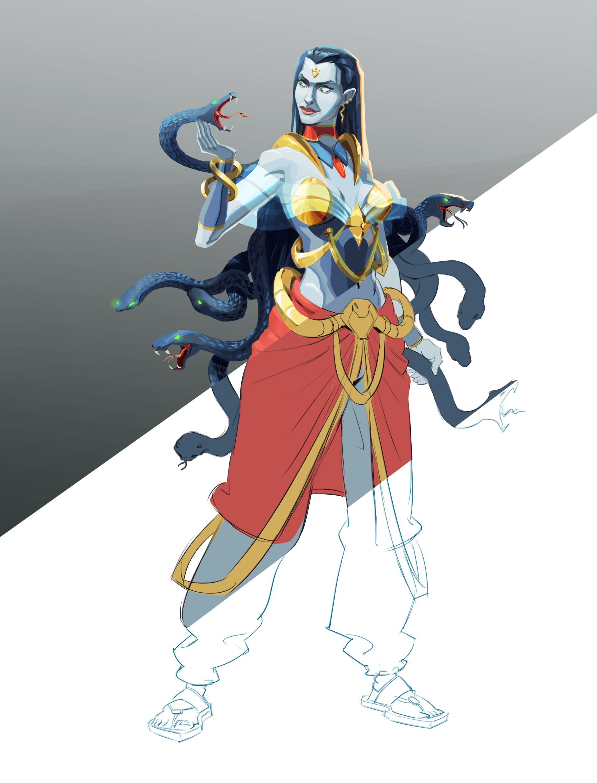 ArtStation - Serpent Goddess Redux