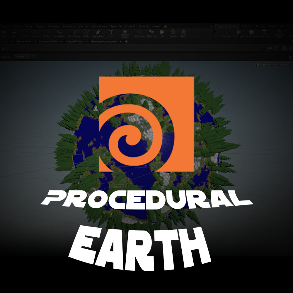 ArtStation - Procedural Planet Earth | Made in Houdini