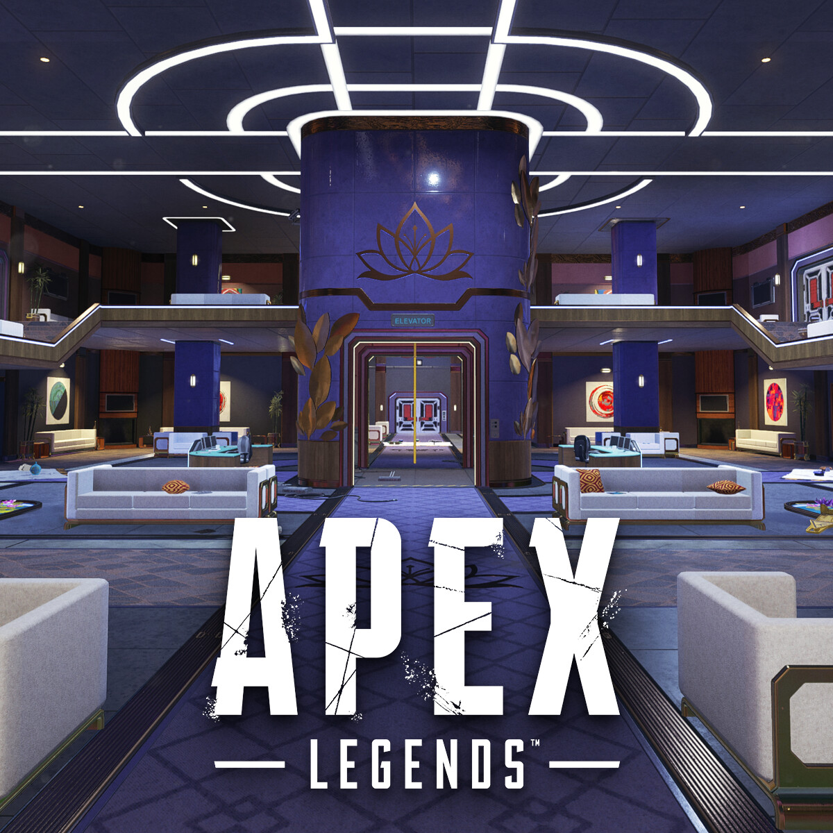 ArtStation - Apex Legends: E- District / The Lotus Interiors