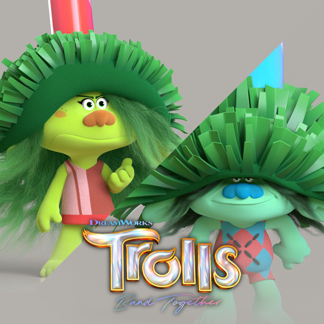 TheArtofOscarAyala - Trolls Band Together - Flag Putt Putt Trolls