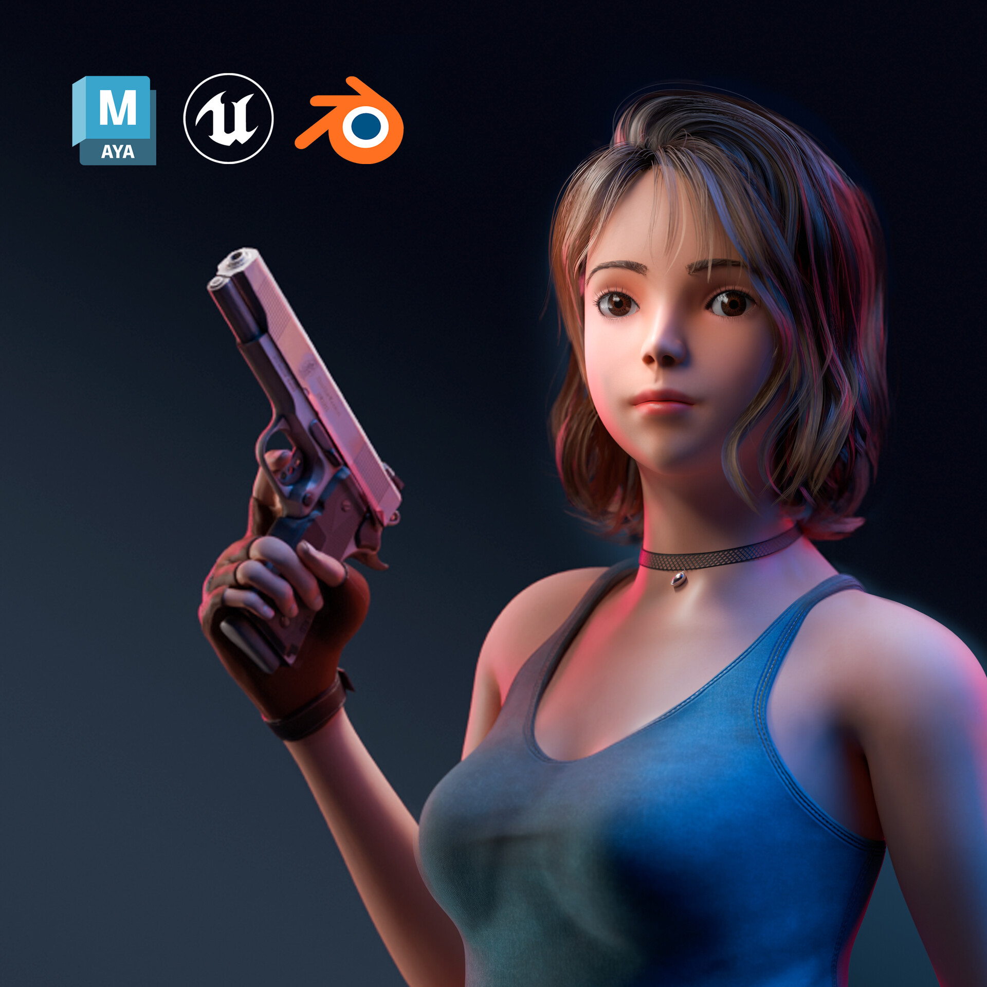 ArtStation - Tessa - 3D Character