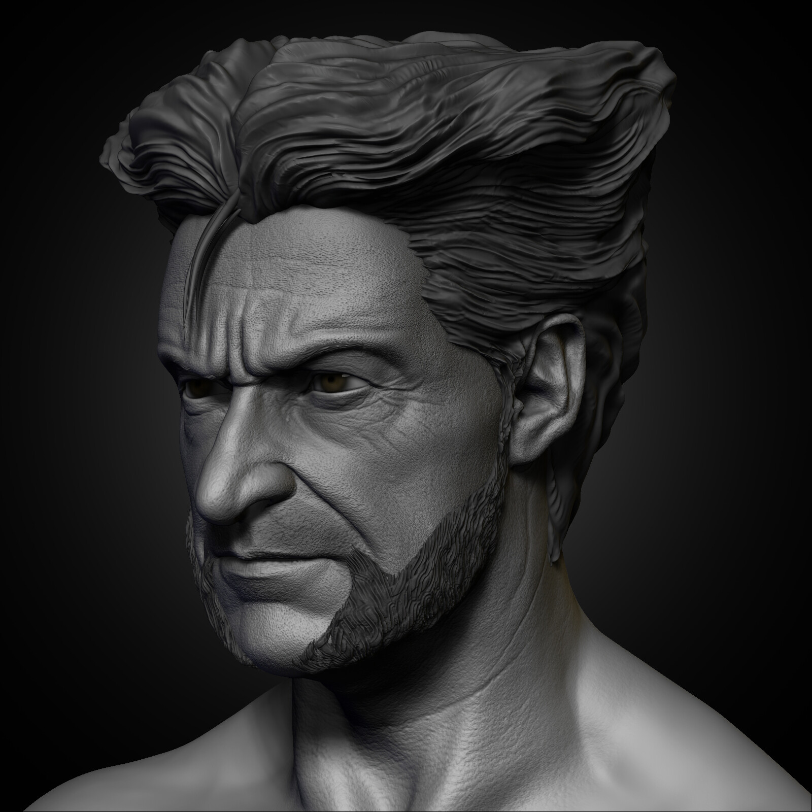 ArtStation - Wolverine (Hugh Jackman).