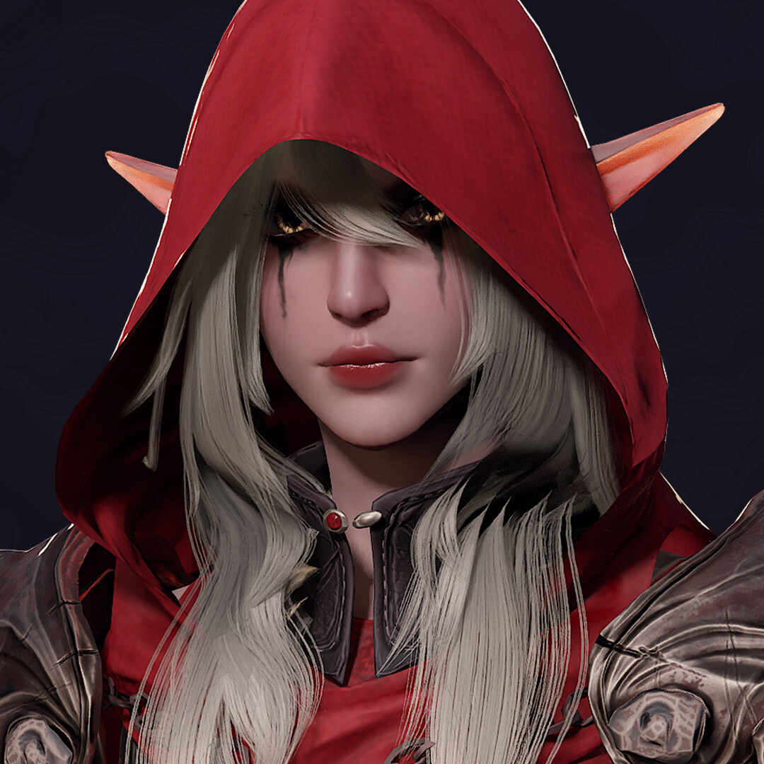 ArtStation - Death Archer Girl Morgana - Game Ready