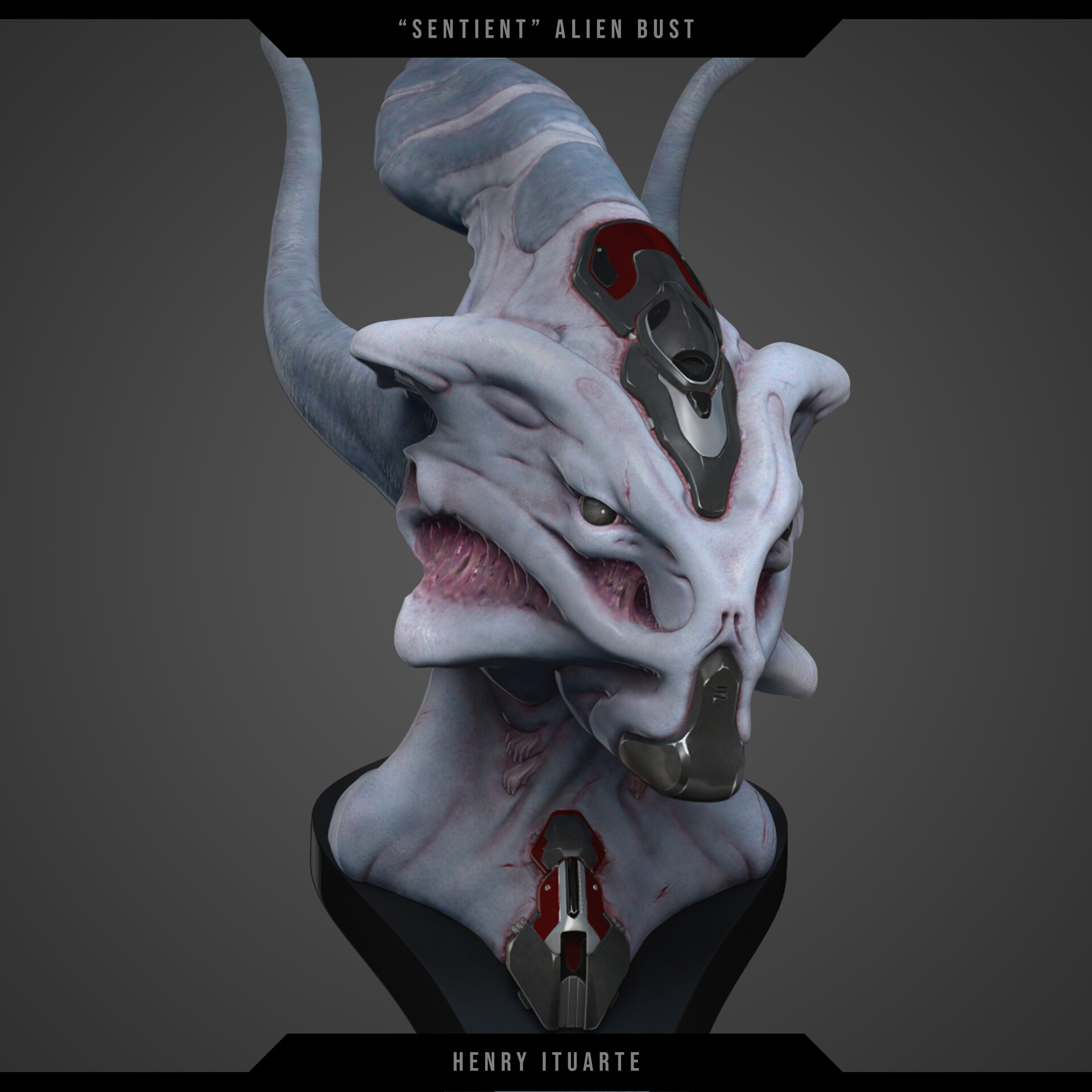 ArtStation - "SENTIENT" Original Alien Bust Sculpture