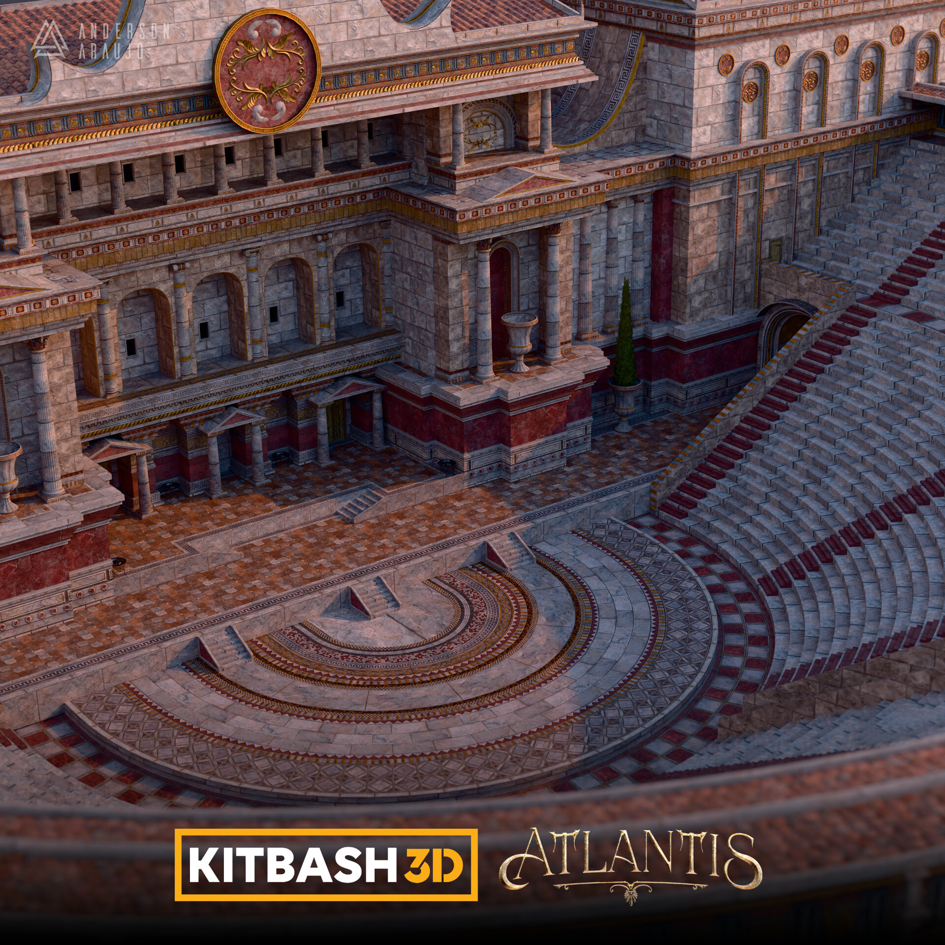 ArtStation - Kitbash 3D - Theater - Atlantis