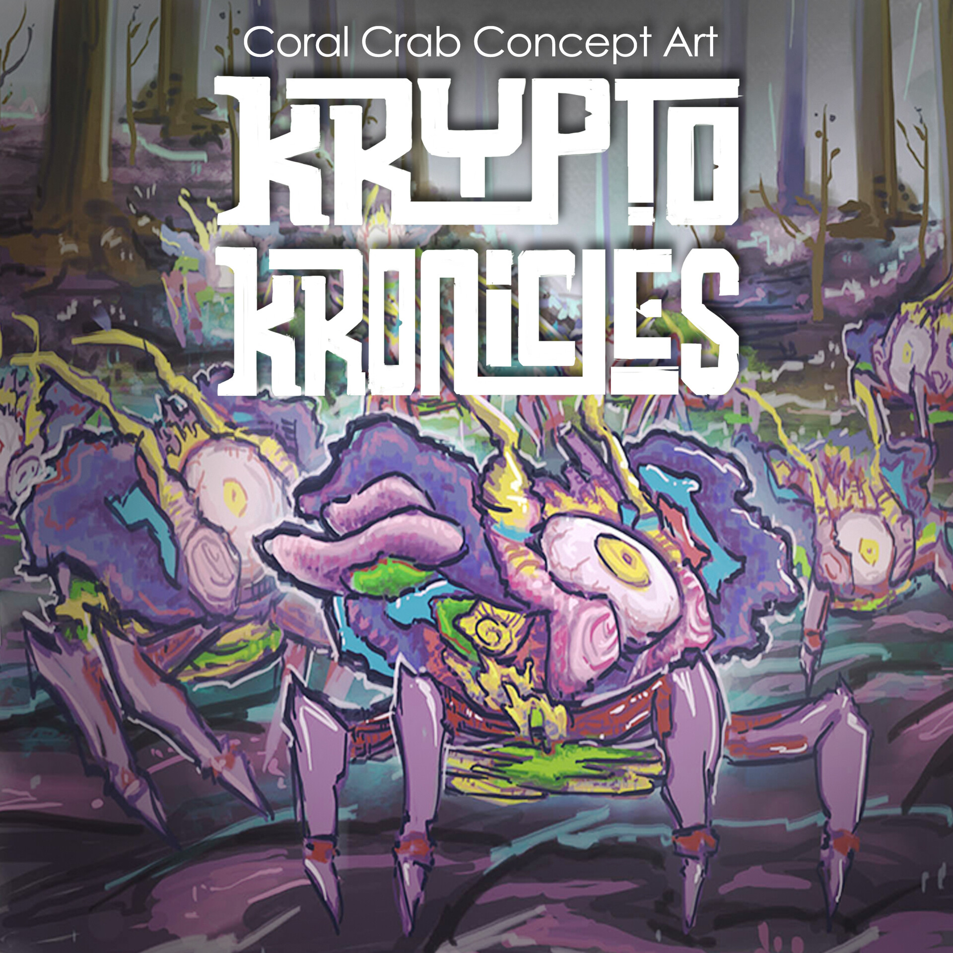 ArtStation - Coral Crab Concept Art - Krypto Kronicles