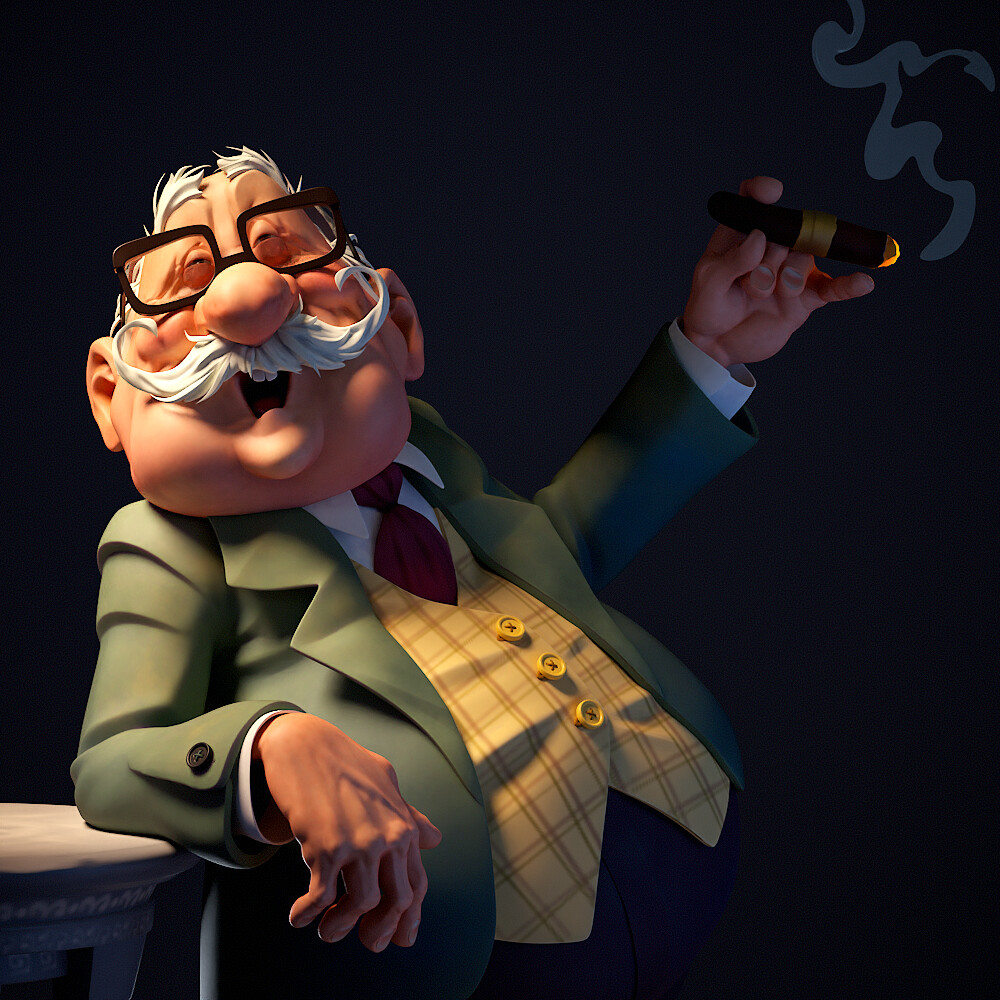 ArtStation - Old British Dude
