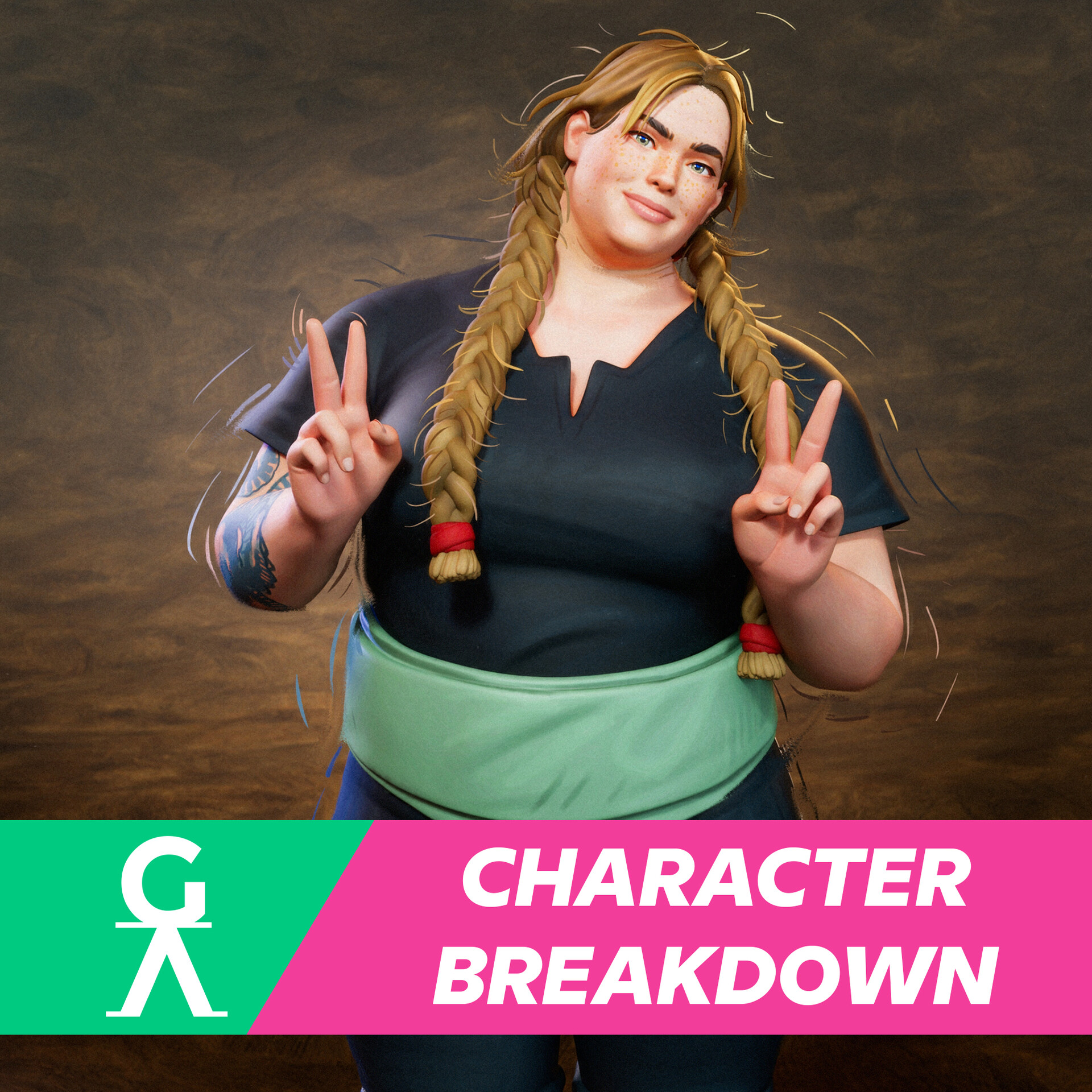 ArtStation - Sumo Girl - Character Breakdown - Dmytro Danylov