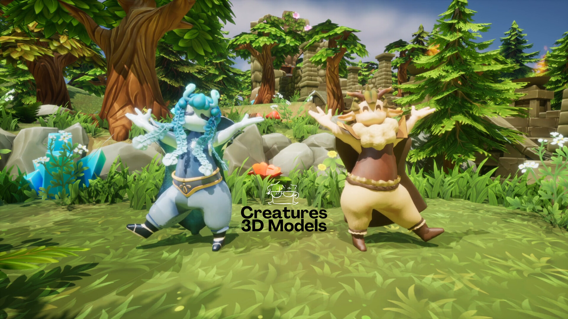 ArtStation - Forest & Aqua Creatures - 3D Character Modeling + Rig and ...