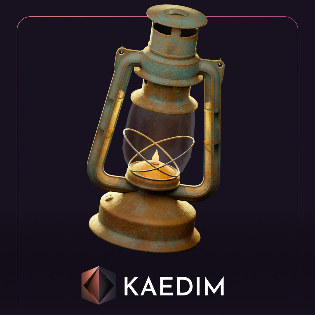 ArtStation - Gas Lamp | 3D Realistic Game Asset | Kaedim