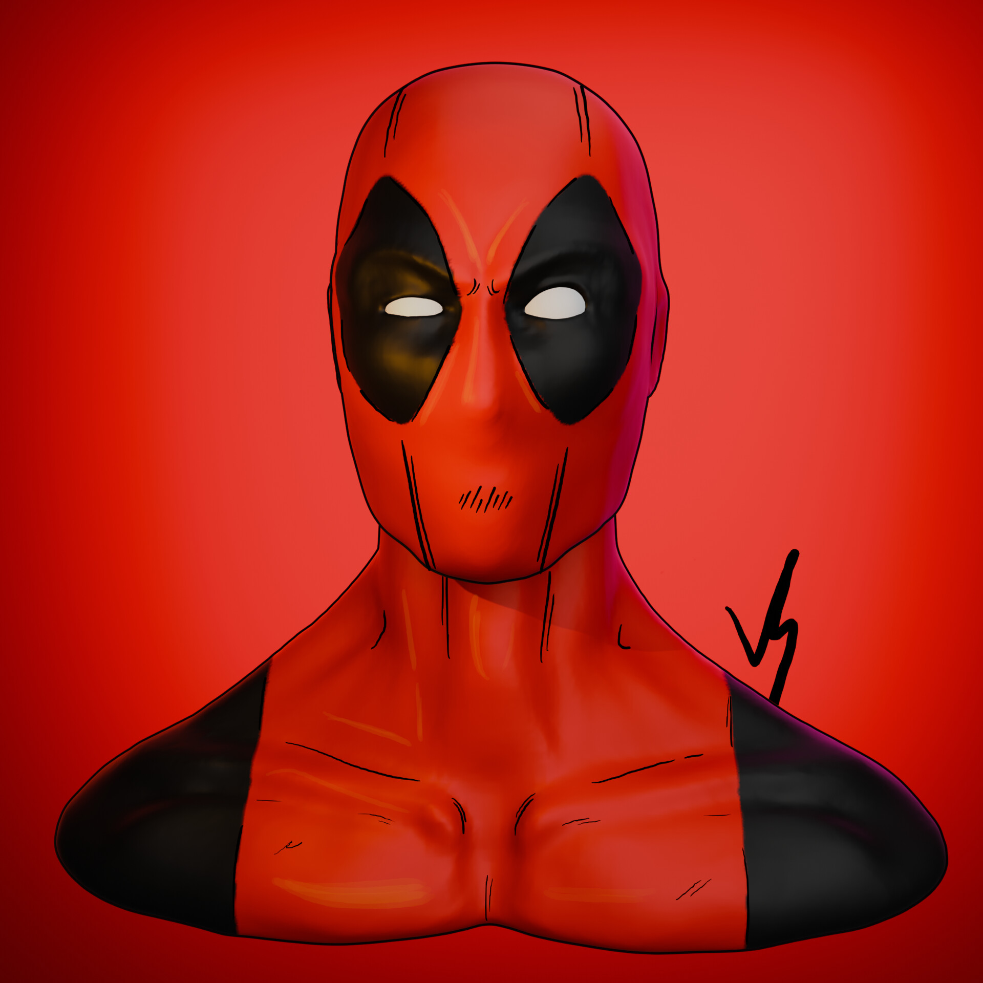 ArtStation - Deadpool Bust