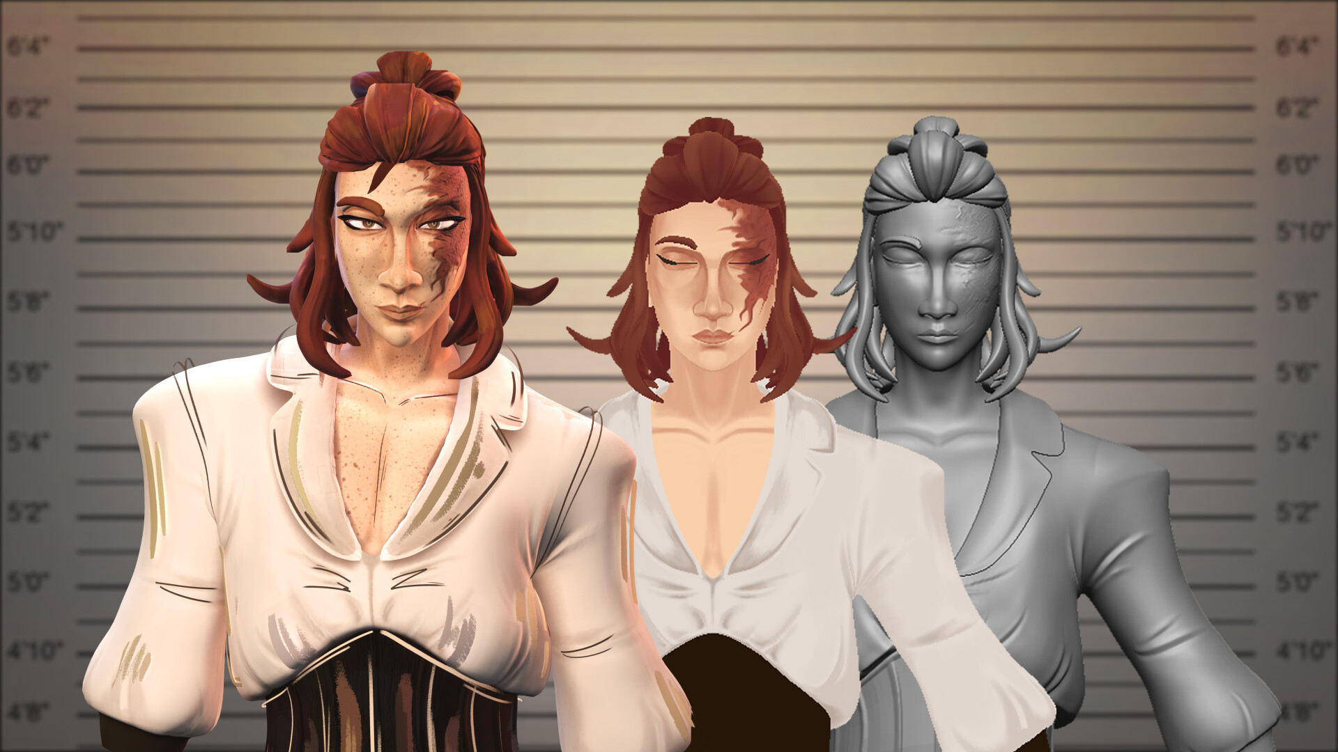 ArtStation - Aiden - Character 3D Model + Lipsync animation