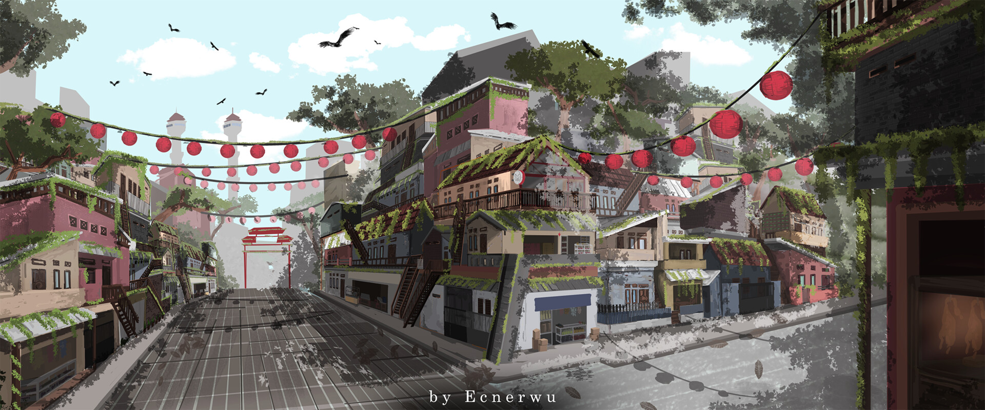 ArtStation - Bandung in Future Concept Art Animated