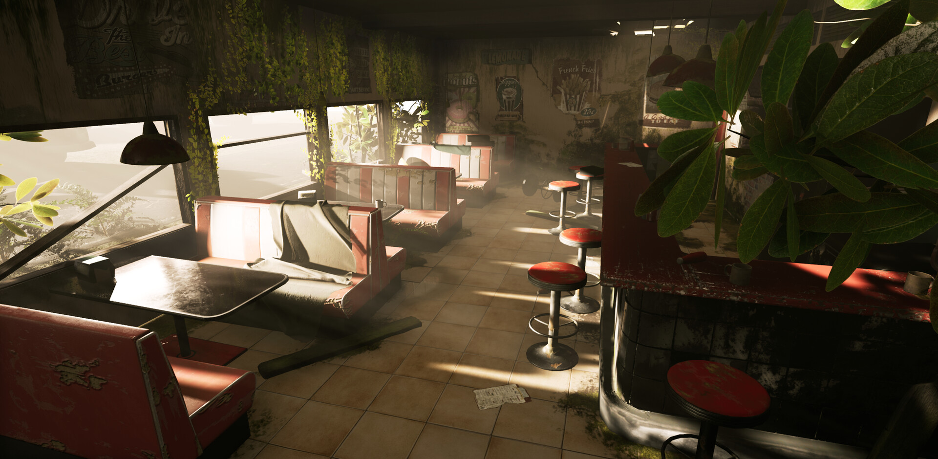 ArtStation - Post-Apocalyptic Diner