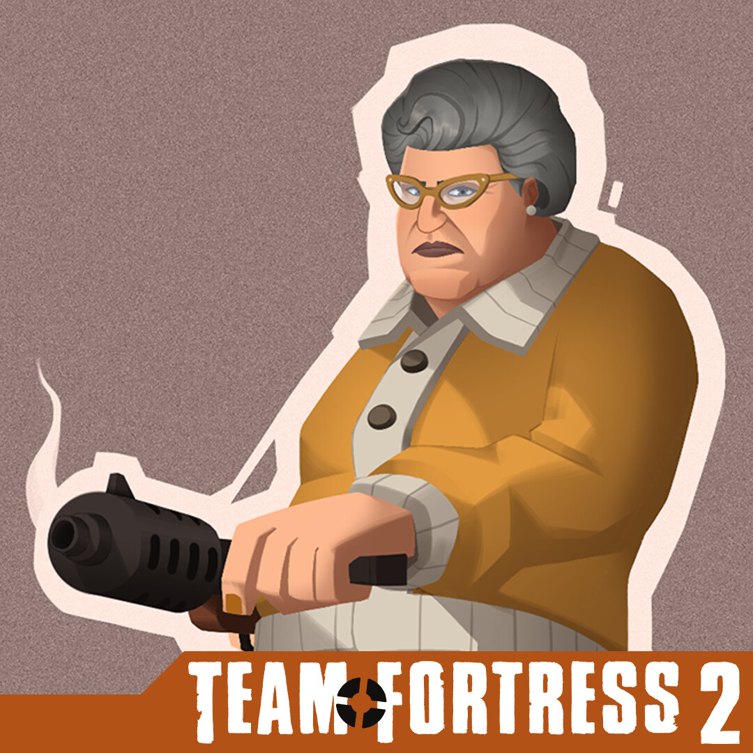 ArtStation - TF2 2024 - The Receptionist Concept Art