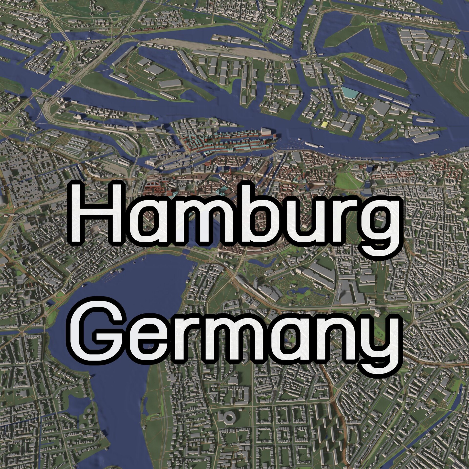 ArtStation - Hamburg Germany - city and urban