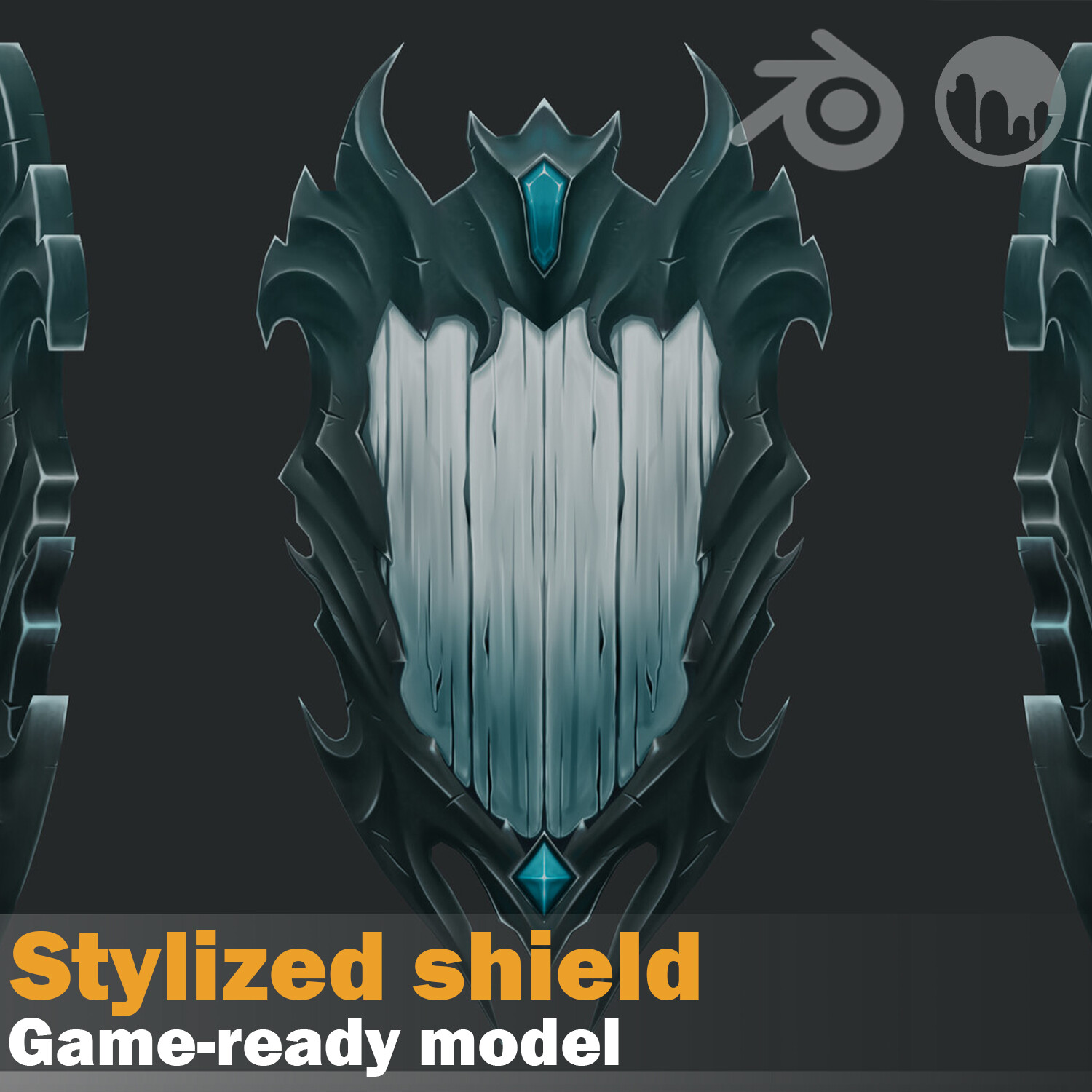 ArtStation - Stylized shield