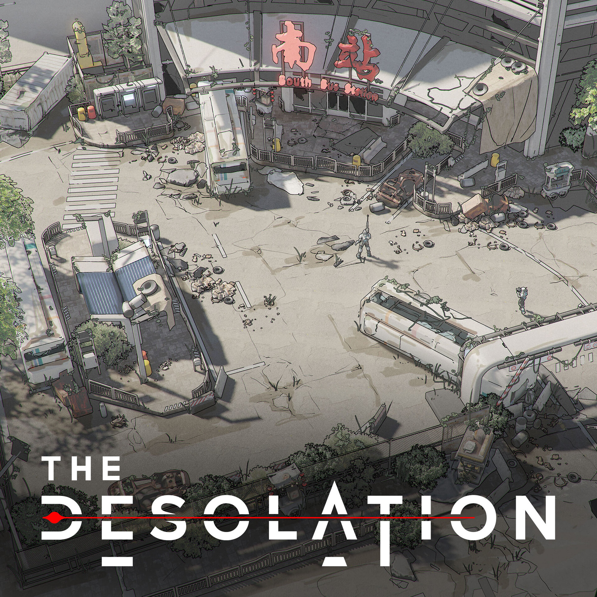 ArtStation - The Desolation - Abandoned Central Bus Station