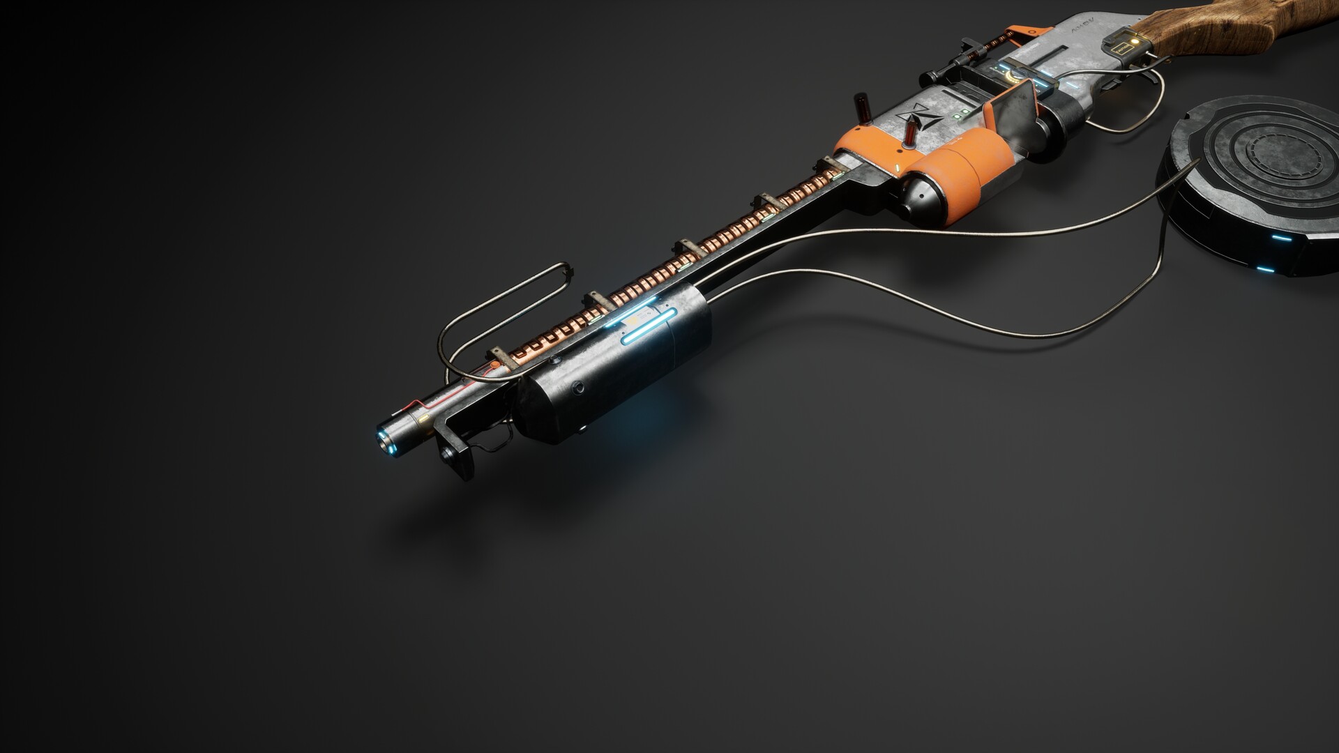 ArtStation - Electromagnetic Light Machine Gun