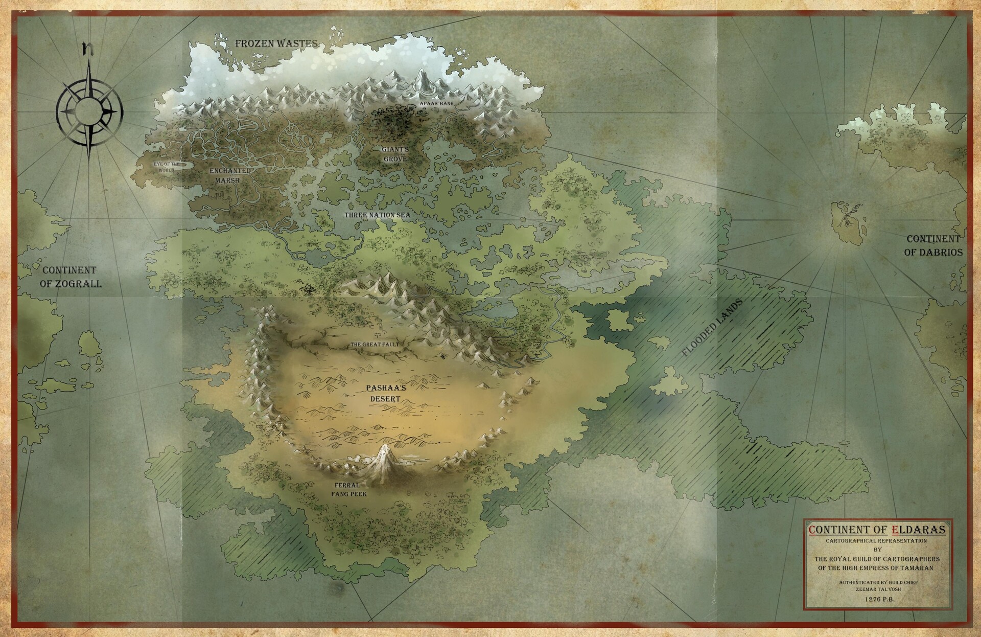 ArtStation - Northern Eldaras - Part of my World Map