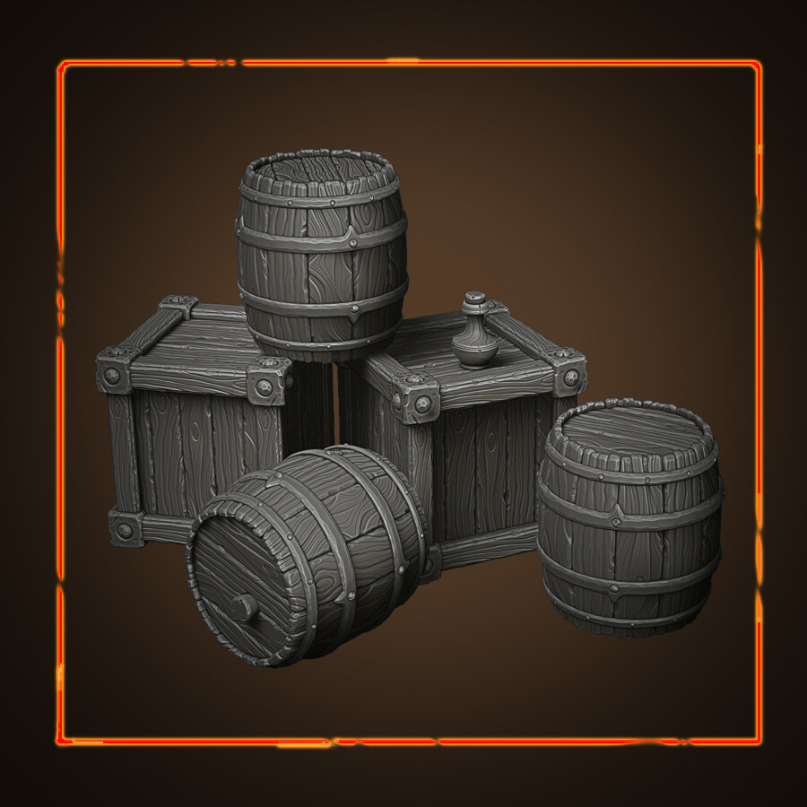 ArtStation - Stylized props